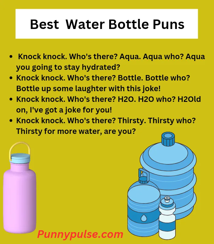 Sip and Smile: 170+ Funny Water Bottle Puns