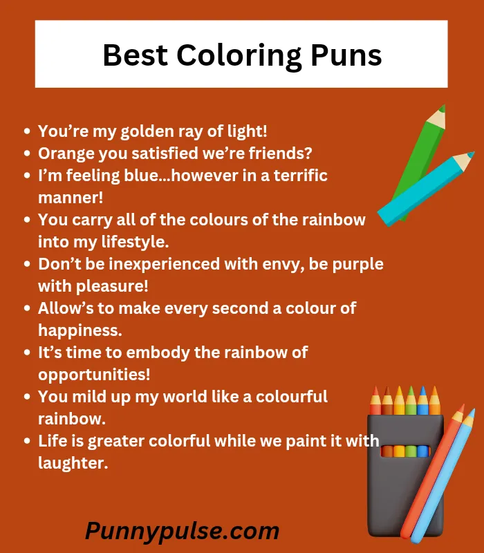200+ Hilarious Coloring Puns to Brighten Your Day
