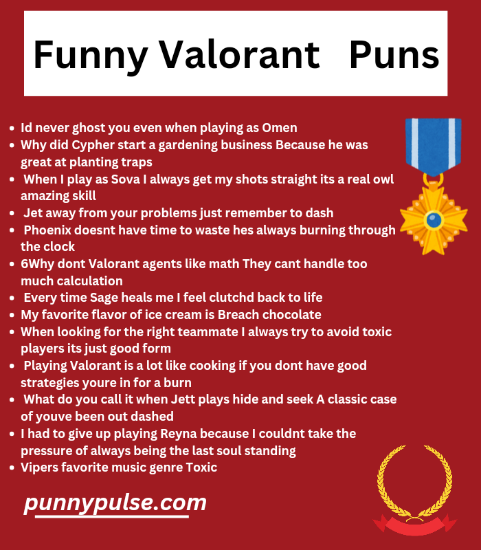150+ Best Valorant Puns Laughs for Gamer