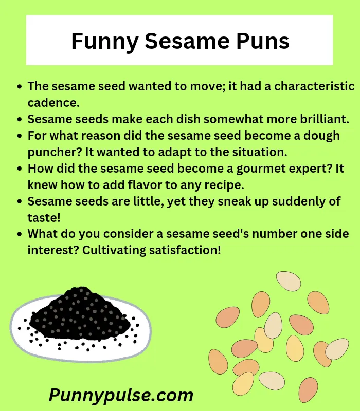 160+ Funny Sesame Puns: Open up a Jar of Laughter