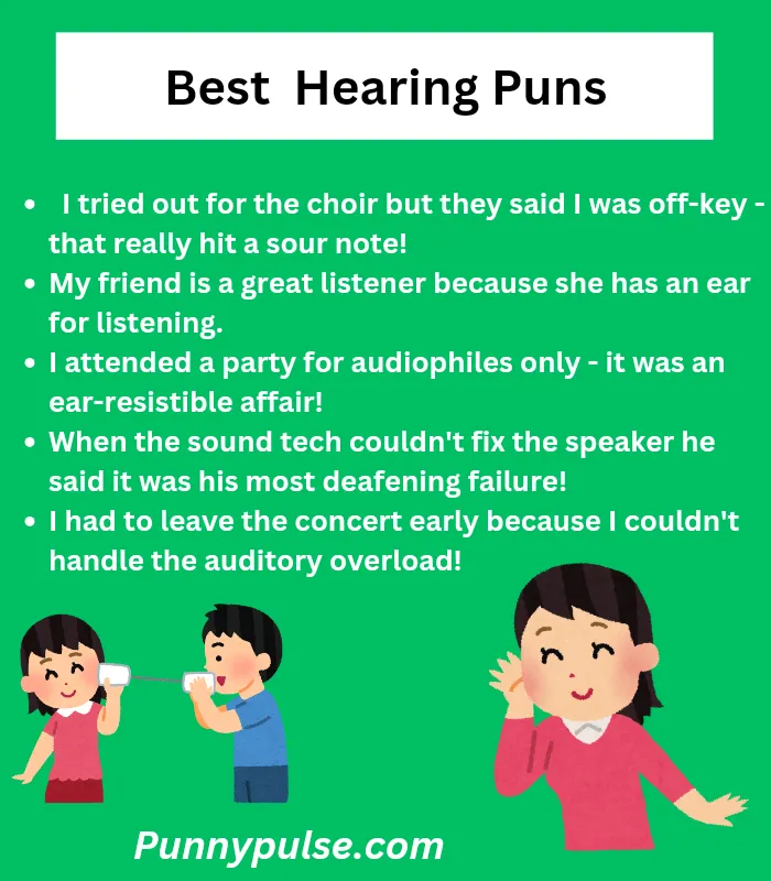174+ Hilarious Hearing Puns That Will Make You Ears-to-Ears