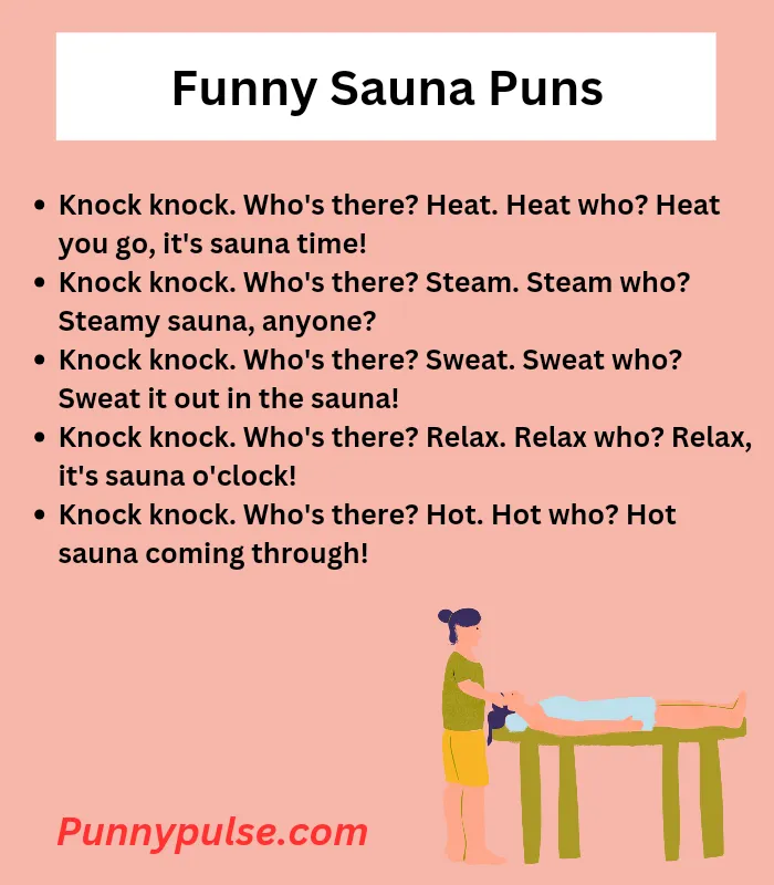 170+ Hilarious Sauna Puns to Make You Sweat with Laughter