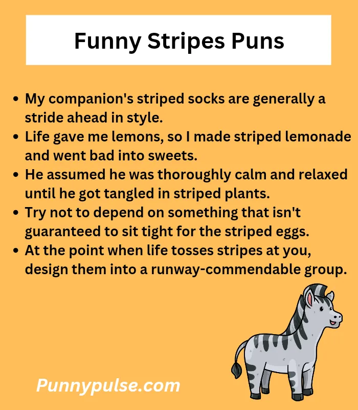 187+ Hilarious Stripe Puns That’ll Have You Laughing in Lines