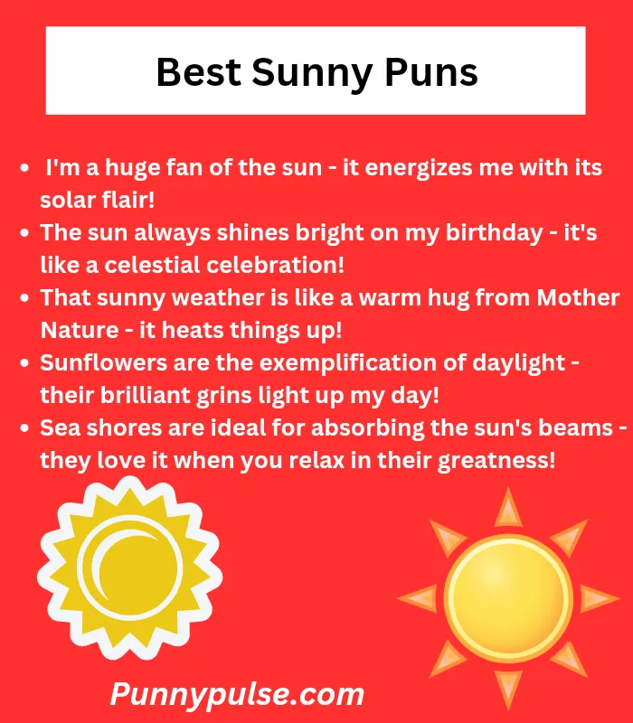 151+ Hilarious Sunny Puns: Brighten Your Day with Humor
