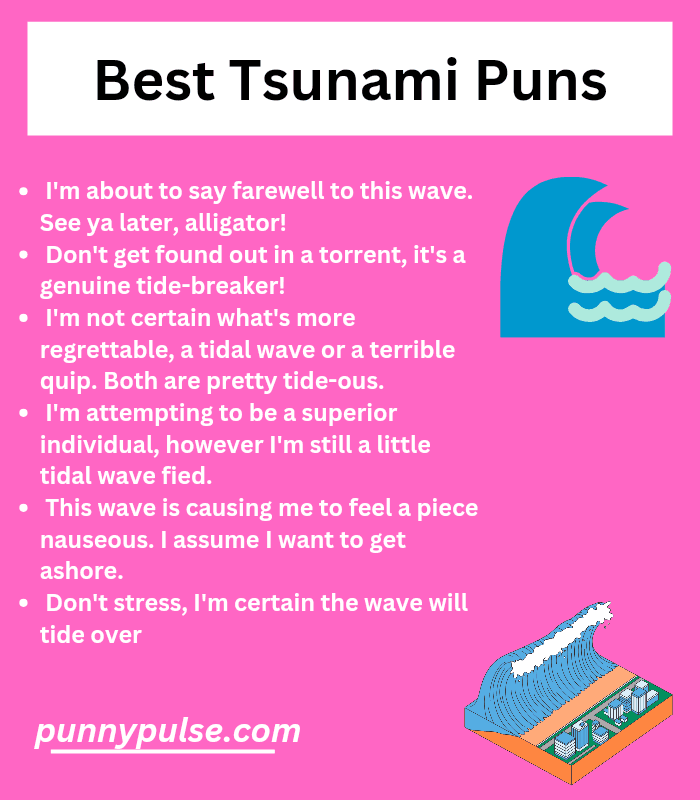 147+ Wave-Making Tsunami Puns That Will Flood You with Laughter - Punny ...