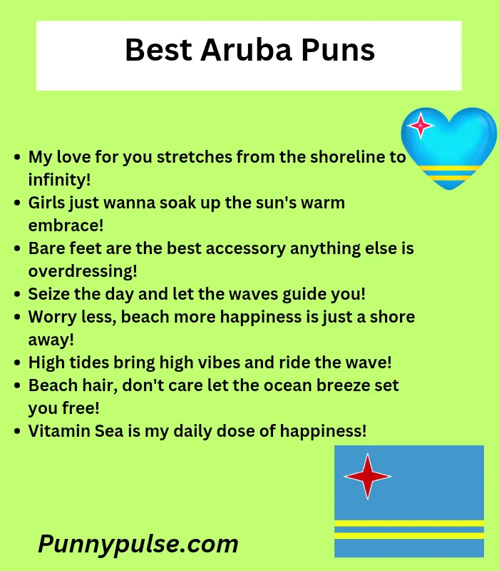 167+ Aruba Puns That Will Have You Laughing Your Way to Paradise