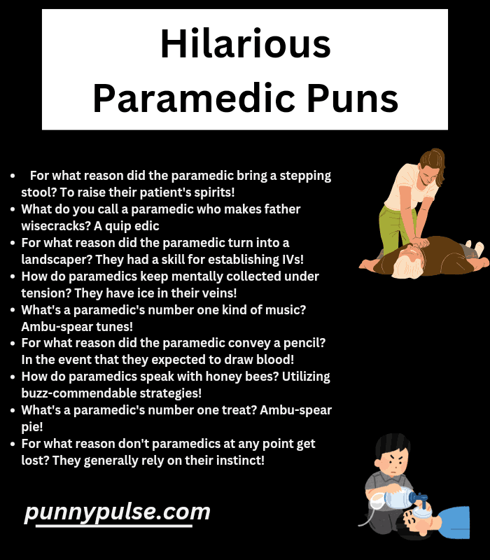 147+ Hilarious Paramedic Puns That Will Have You Laughing Through the Sirens - Punny Pulse