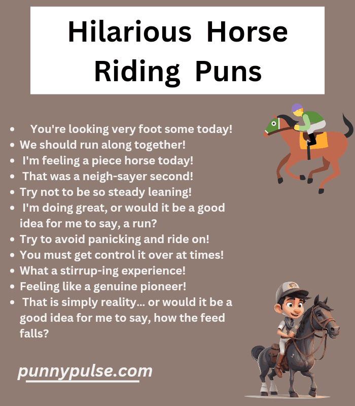 143+ Galloping Good Horse Riding Puns to Stirrup Some Laughter - Punny ...