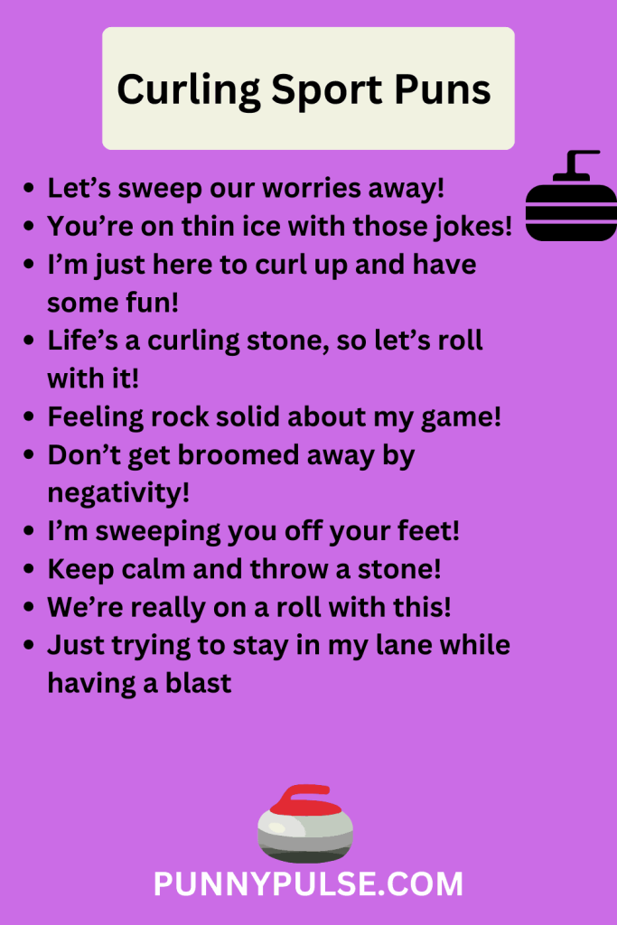 176+ Ice-Cold Curling Sport Puns That’ll Sweep You Away - Punny Pulse
