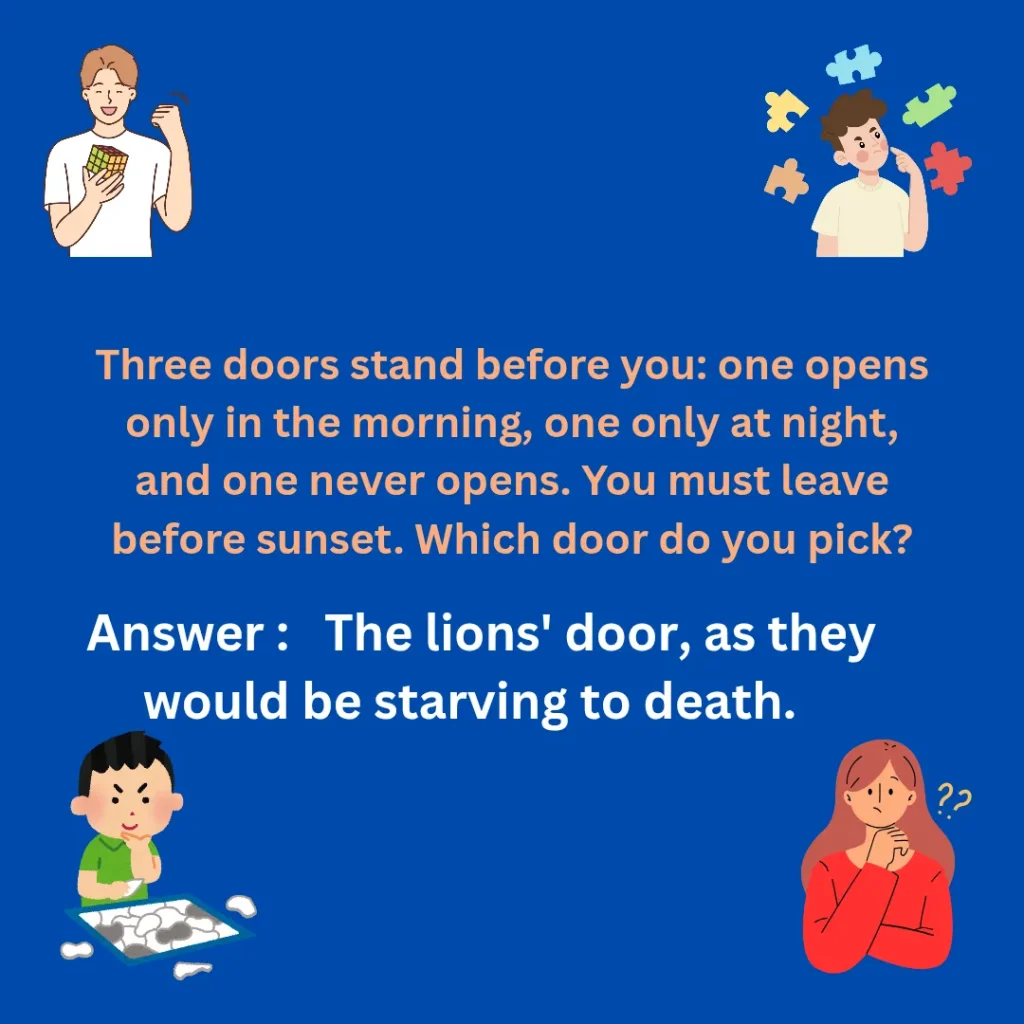 113+ Thought-Provoking Riddles About Doors