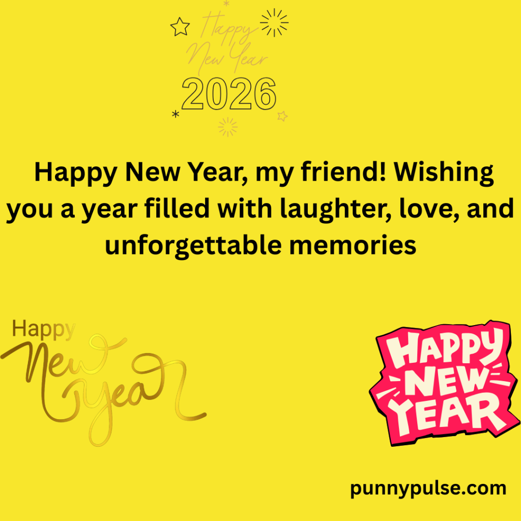 123+ Happy New Year Message to Friends Fun Heartfelt & Shareable Greetings