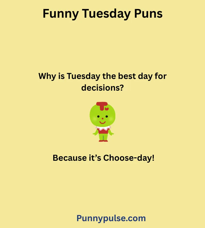 146+ Funny Tuesday Puns for Work, Social Media, and Captions (2026)